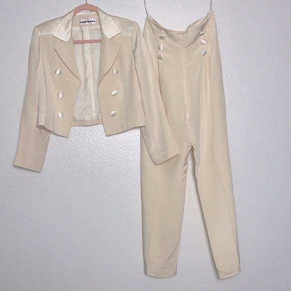 David Hayes | Pants & Jumpsuits | David Hayes Silk Pant Suit Vintage ...